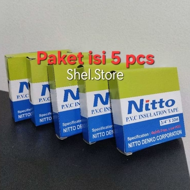 HITAM (Package contains 5 PCS) NITTO ISOLATION | ELECTRICAL ISOLATION ...