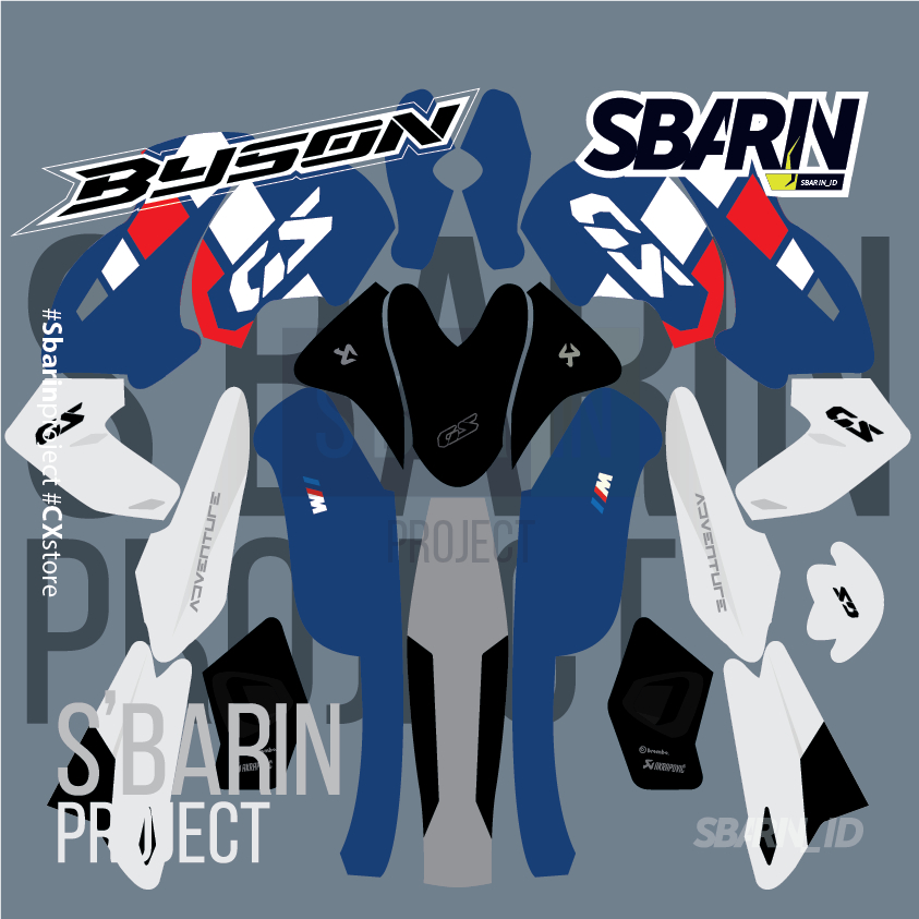 Yamaha Byson Old Decal - GS 2025 I Sbarin Project | Shopee Singapore