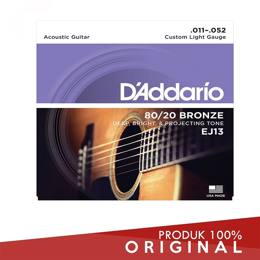 Daddario EJ13 011 ACCOUSTIC D'ADDARIO ACOUSTIC GUITAR STRINGS ORIGINAL ...