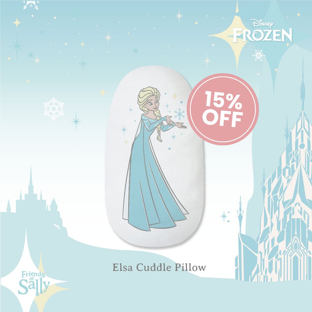 Disney Frozen Elsa Cuddle Pillow - Friends of Sally | Shopee Singapore