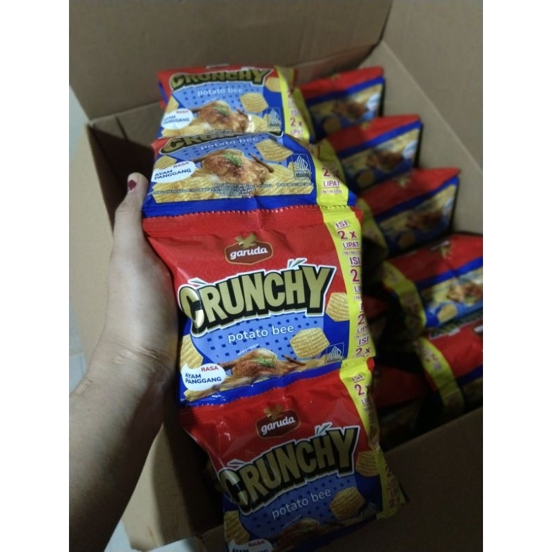 Garuda Crunchy Potato Bee Chicken Flavor 2 packs (20 pcs) | Shopee ...