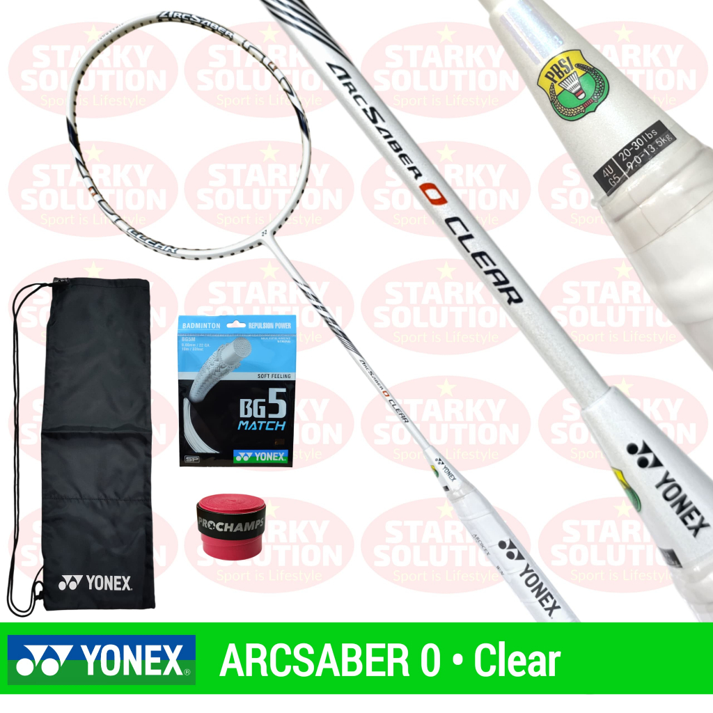 Yonex ARCSABER 0 CLEAR Badminton Racket Badminton Arc Saber O Original ...
