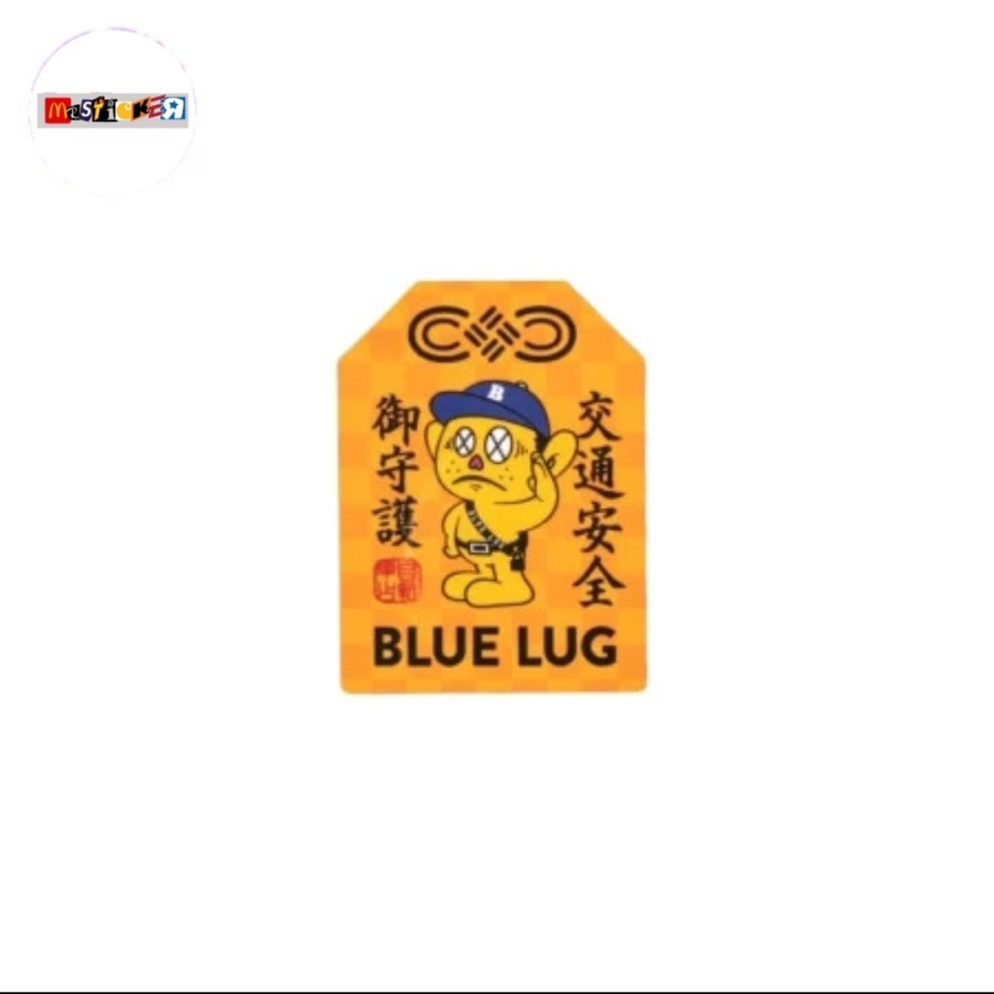 Blue Lug Happy Wishes sticker Japanese cyclist sticker | Shopee Singapore