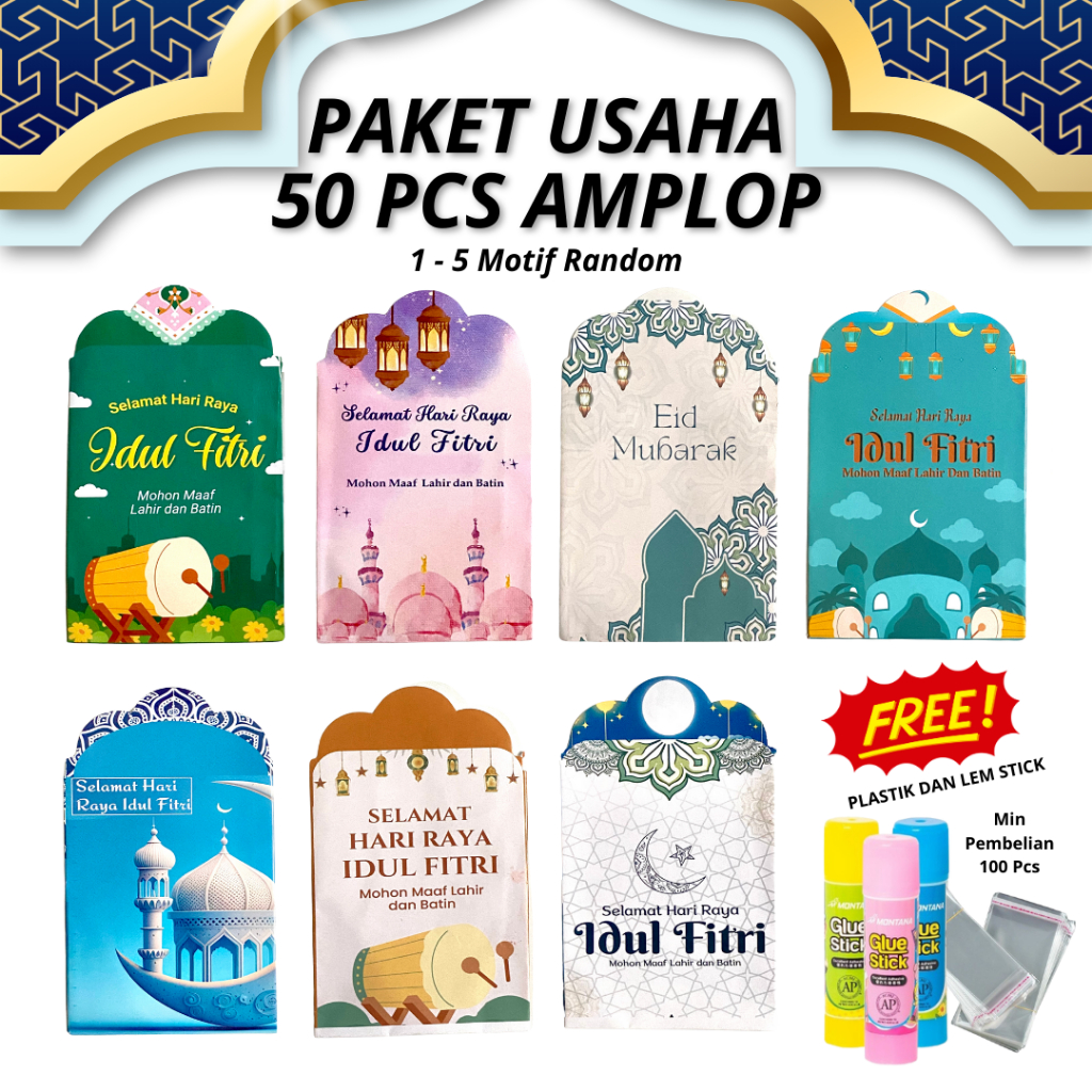 [BUSINESS Package] Envelope / Angpau Hari Raya Idul Fitri NEW 2025 (50 ...