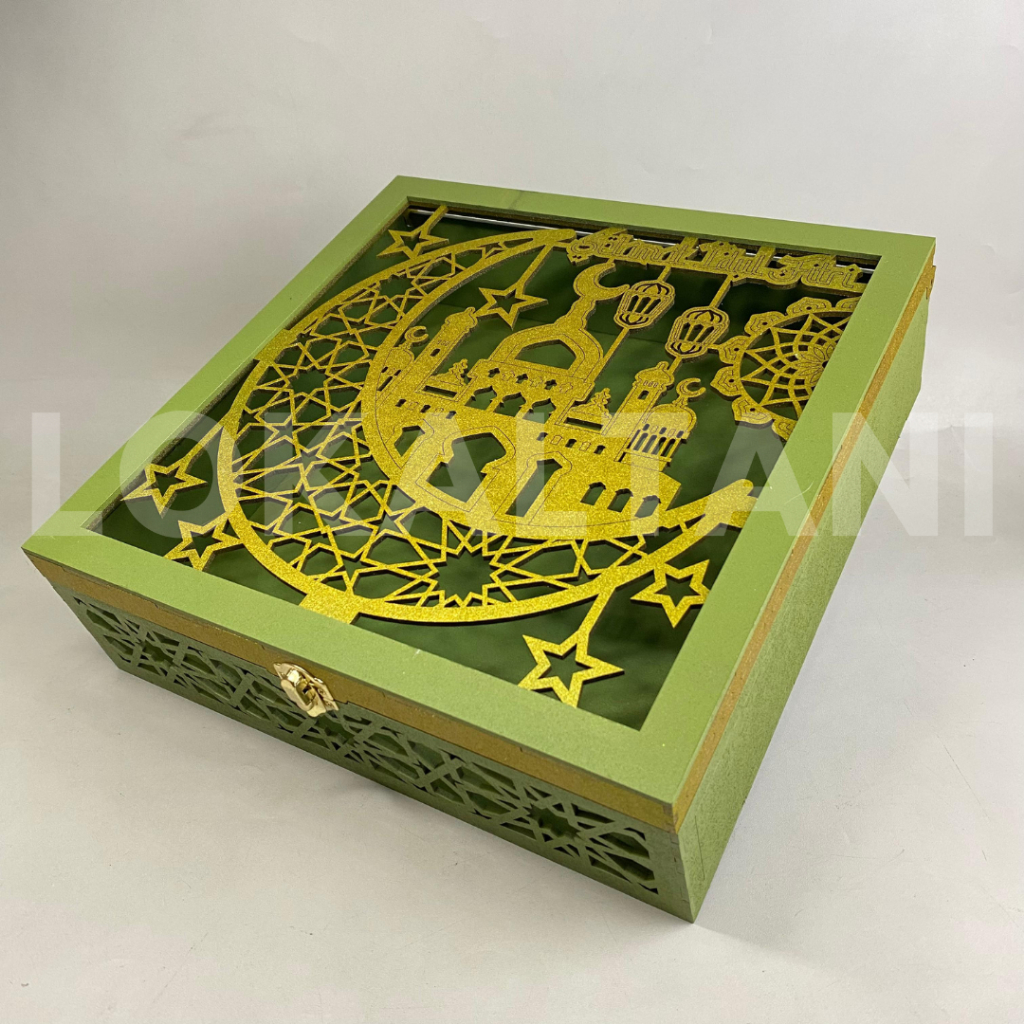Eid MDF Box/ Hardbox Hampers Box/ Laser Cutting MDF Box/ Eid Hardbox 4 ...
