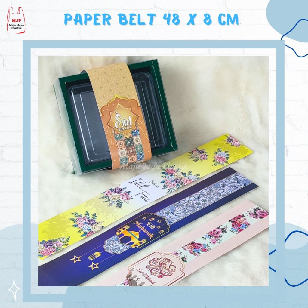 10 pc Paper Belt Eid Al-Fitr Jar Box Cake Belt Hampers Ramadhan ...