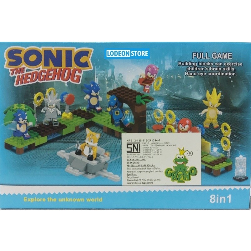 Brick Sonic The Hedgehog 8 in 1 Full Game 86003 - Children's Toys ...
