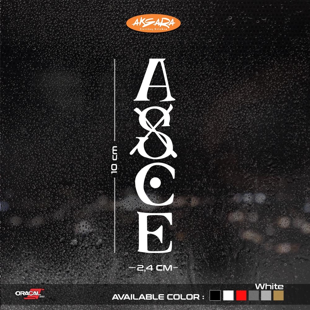 Cutting Sticker ASCE One Piece Logo | Asce One Piece Logo Cutting ...