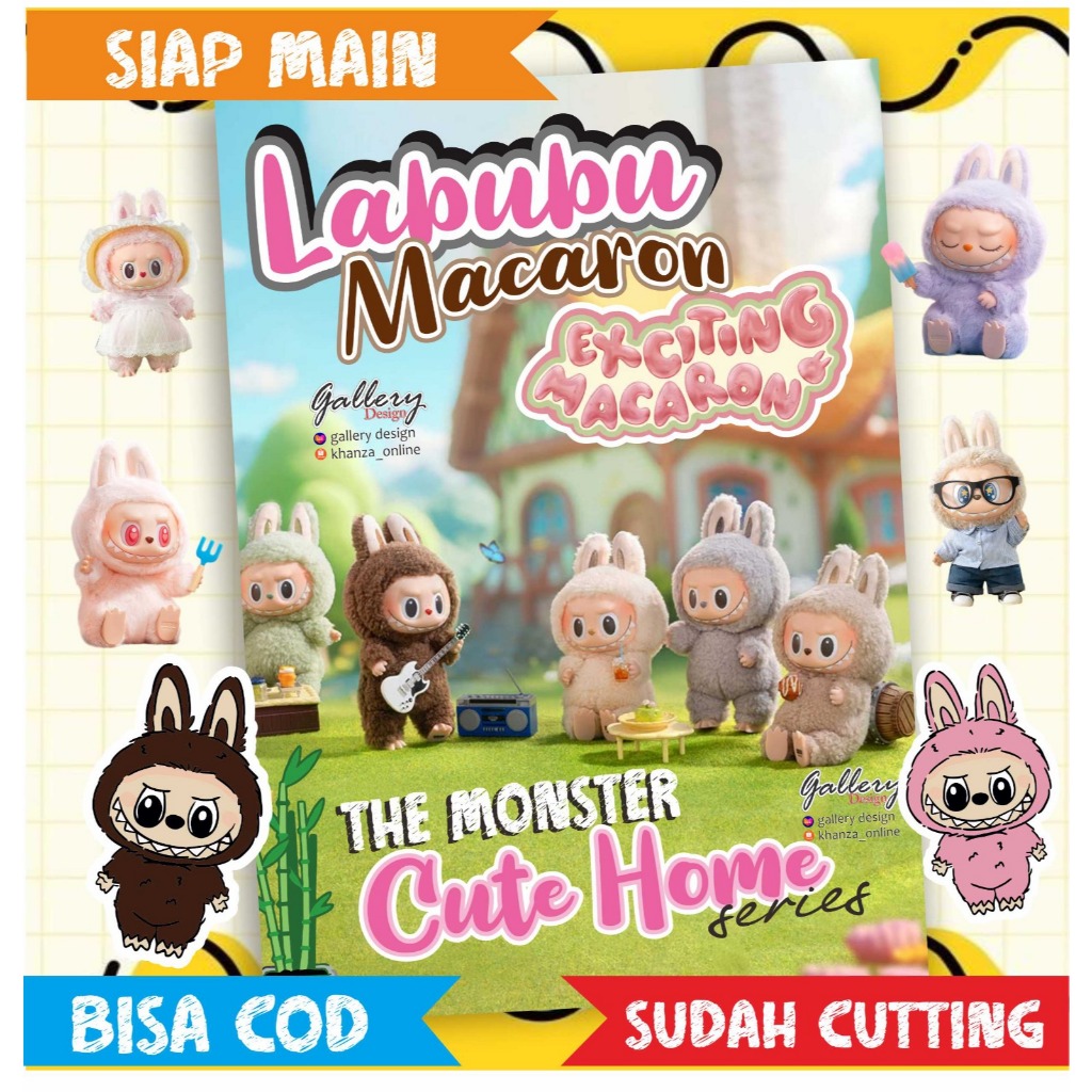 LABUBU MACARON PAPERDOLLS VIRAL TOY FOR DISASSEMBLY | Shopee Singapore