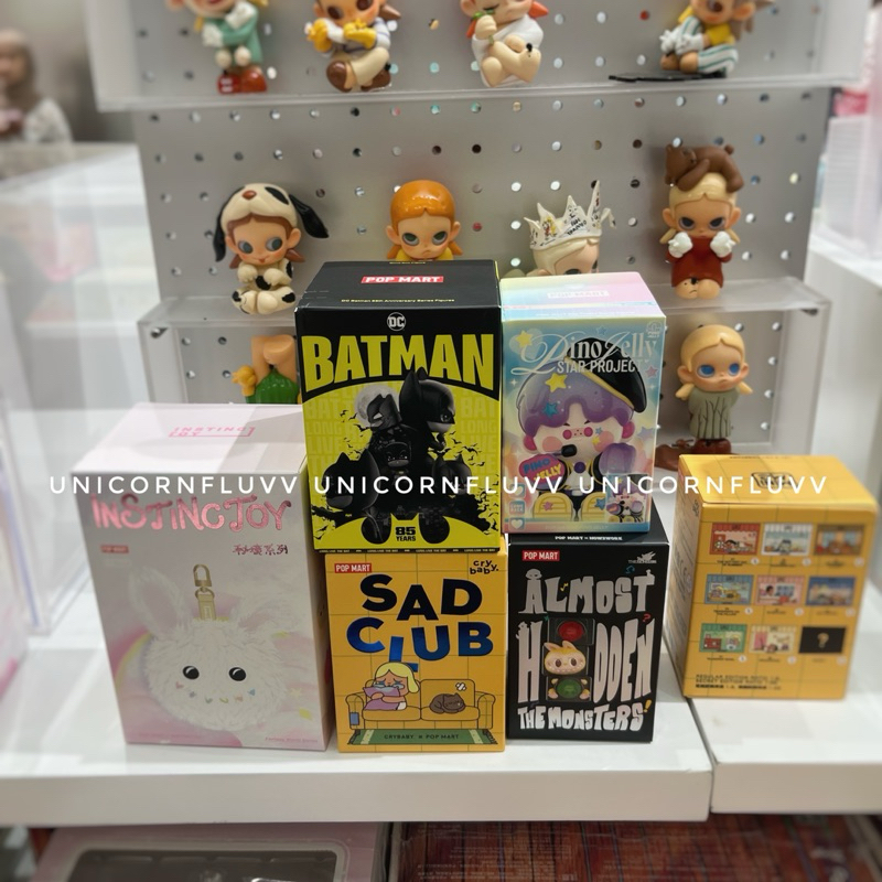 Pop MART CRYBABY Sad Club Series Scene Sets Blind Box Batman Dimoo Molly | Shopee Singapore