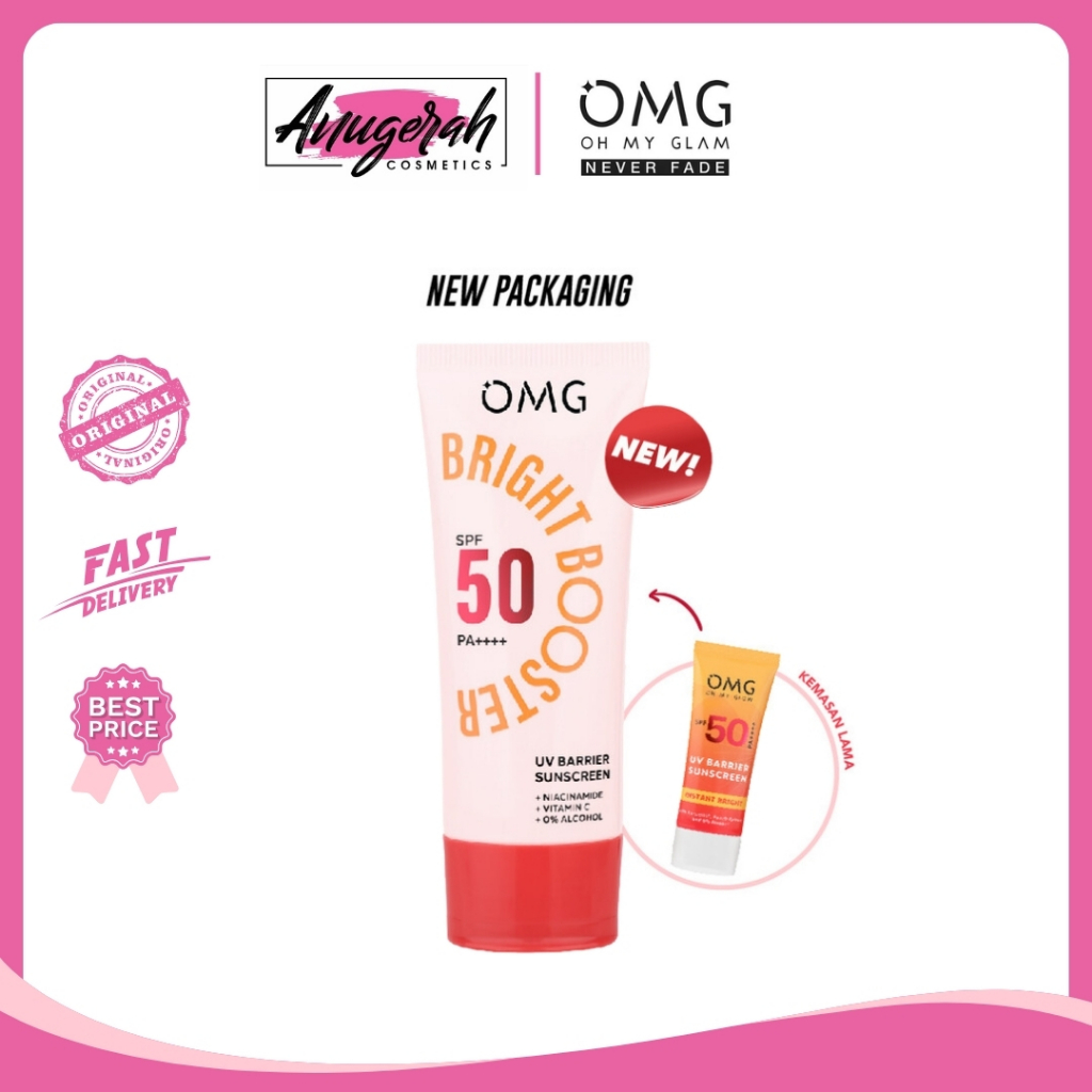 Omg Oh My Glow Bright Booster UV Barrier Sunscreen SPF 50 PA++++ 25ml ...
