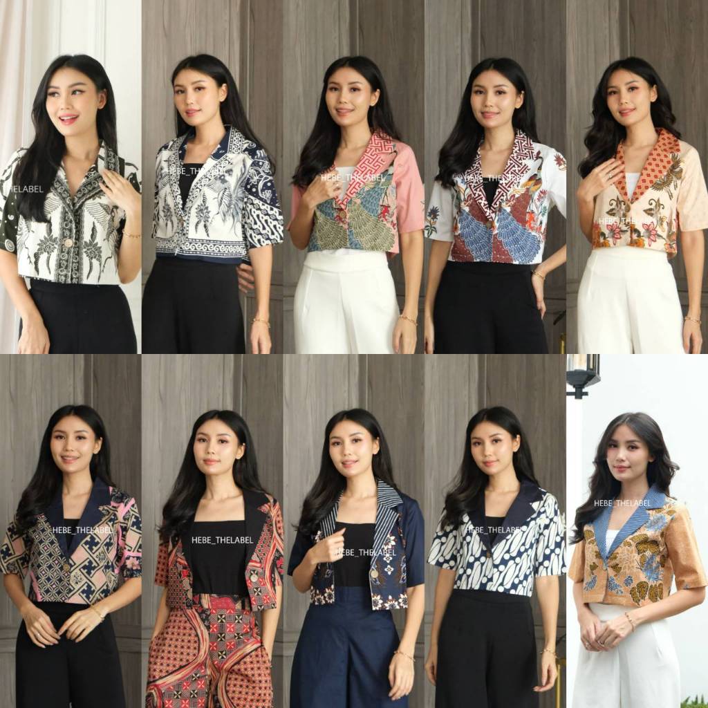 Sarah Top Batik - Women's Clothing Top | Shopee Singapore