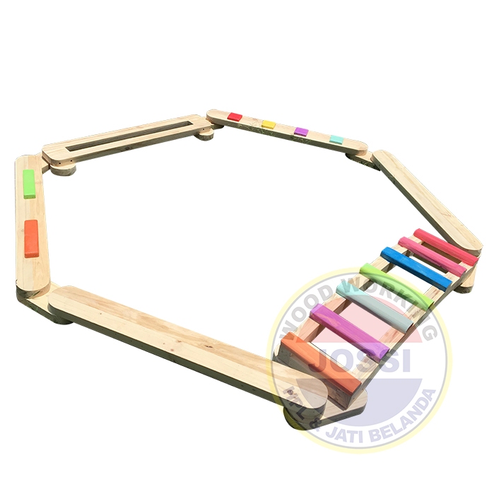 Wooden Toys Balance Beam / Footbridge / Balance Board / Children's ...