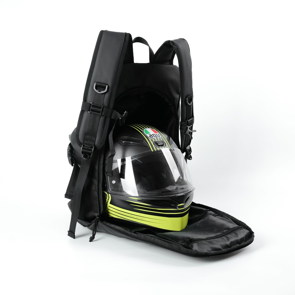 RCKLS LTD. Full Face Helmet Bag Half Face/ | Triton Black Waterproof ...