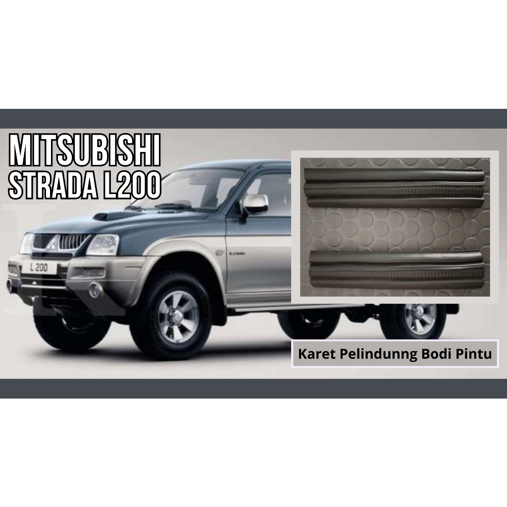 Mitsubishi Strada L200 Door Body Protector Rubber | Shopee Singapore