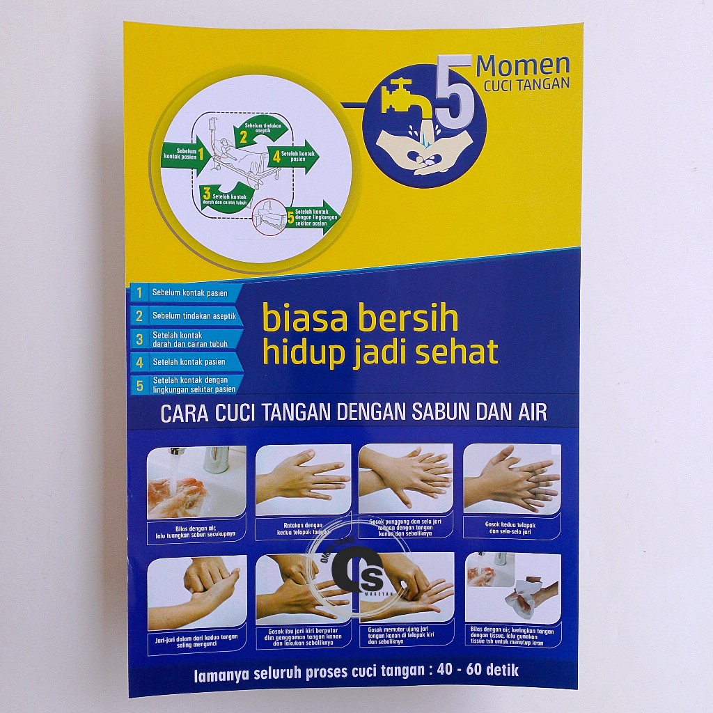 Poster 5 Moments for Washing Your Hands - Washing Hands for Health ...