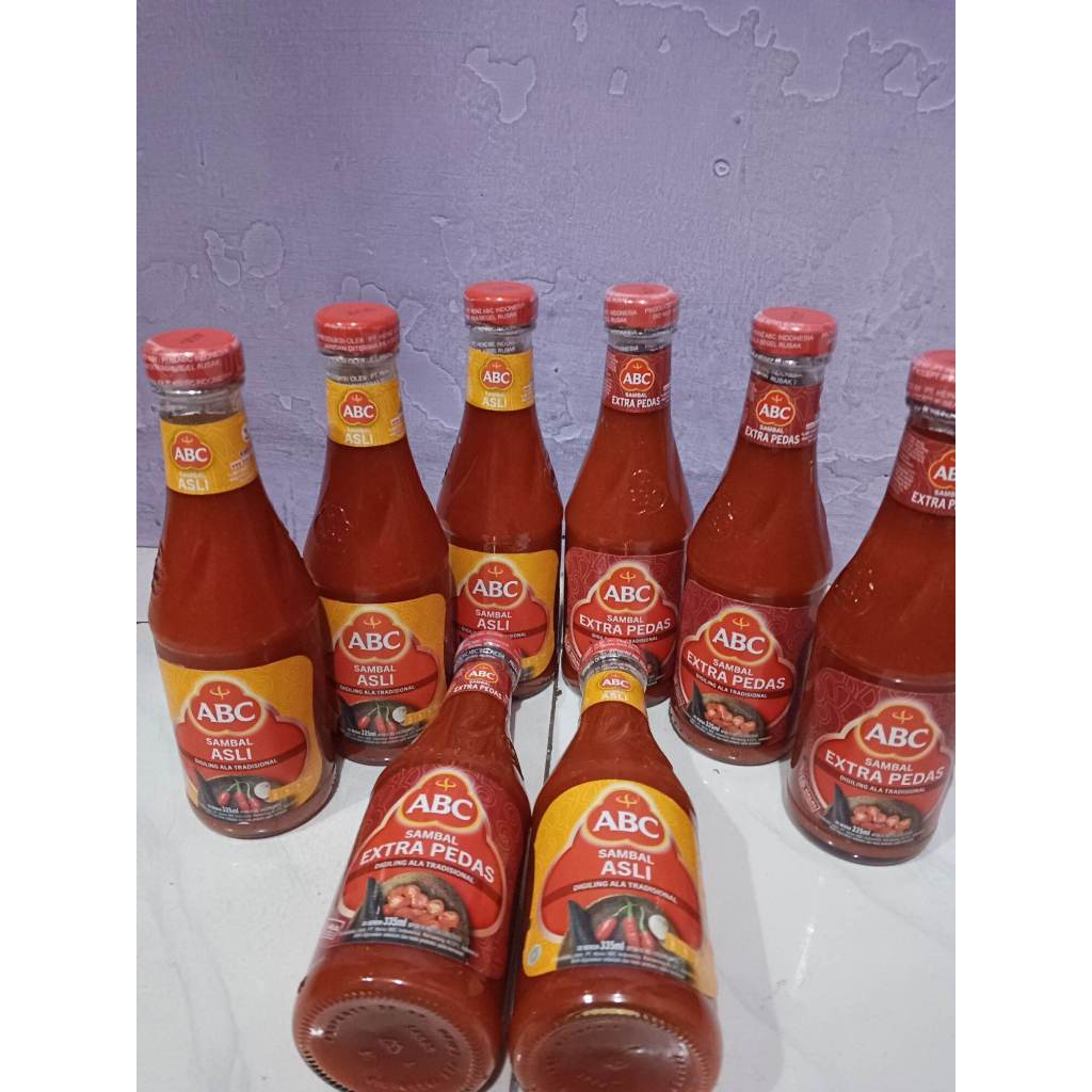 ABC 335 Bottled Chili Sauce Extra Spicy Chili Sauce, Spicy Onion Sambal ...