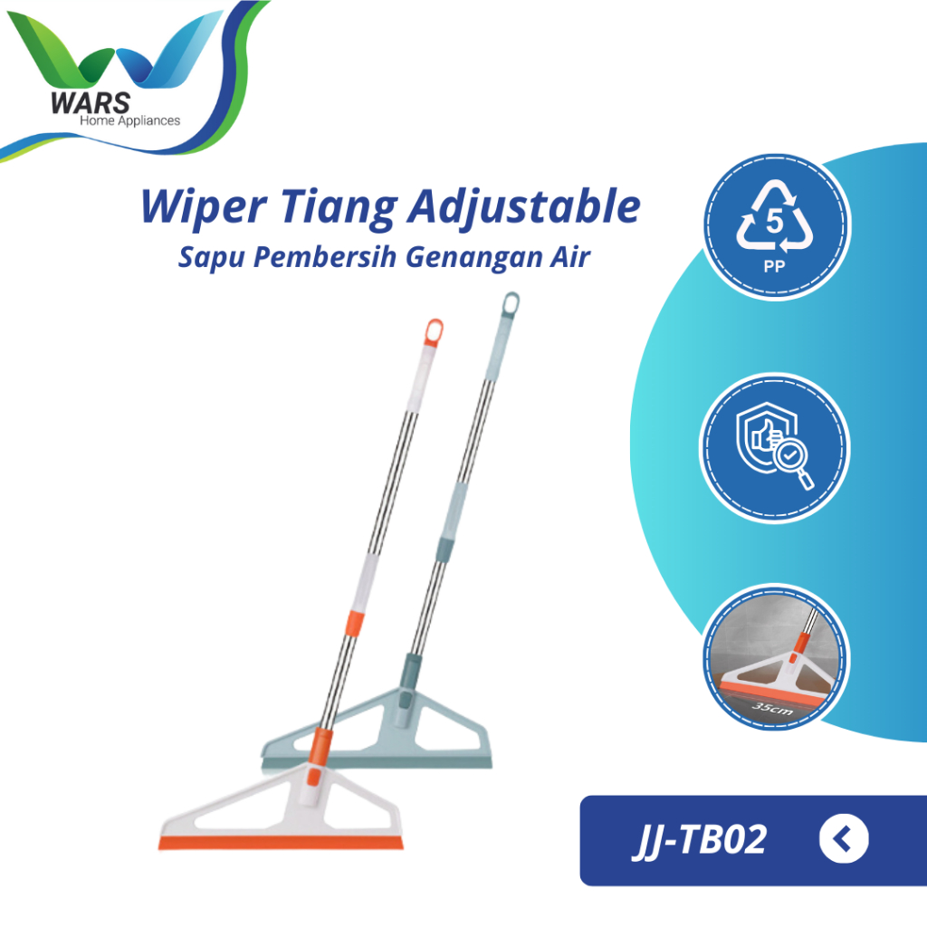 Wars Adjustable Pole Wiper and Cleaning Broom for Puddles of Water and ...