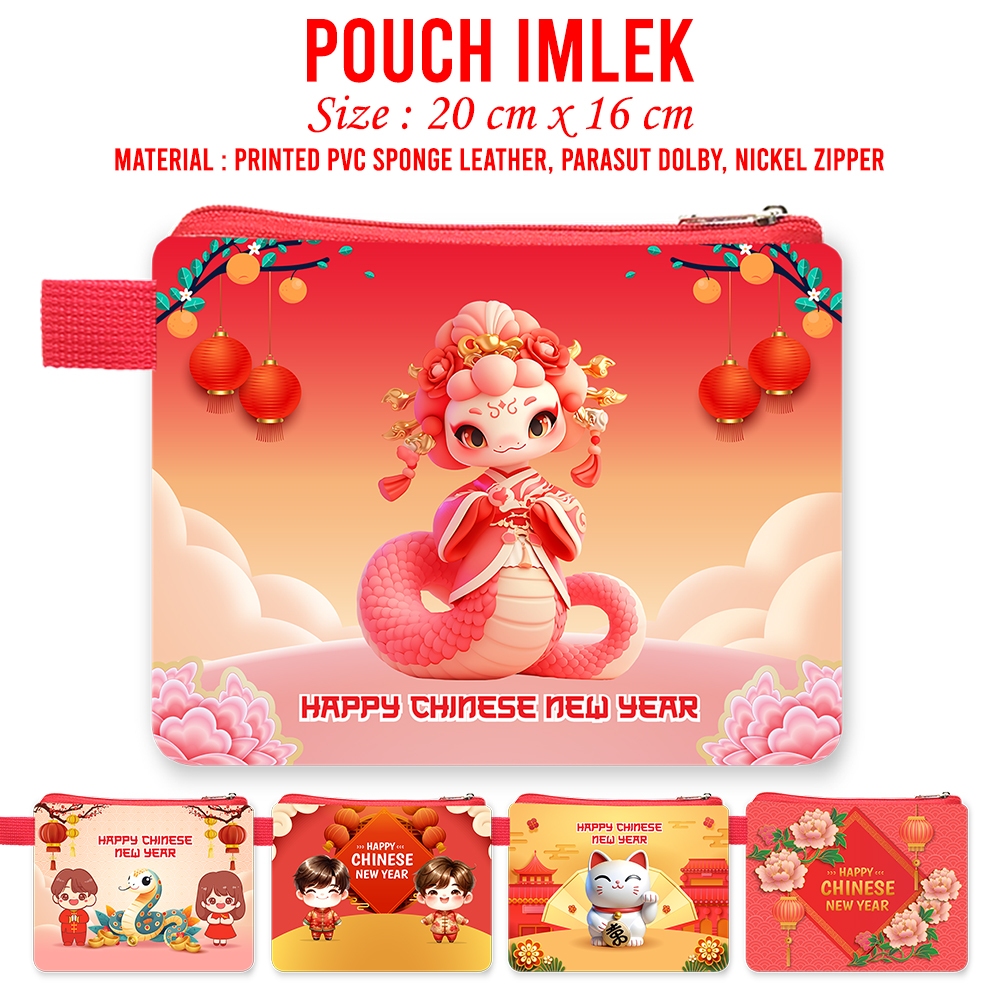 Snake Chinese New Year Pouch 2025 Snake Chinese New Year Red Envelope ...