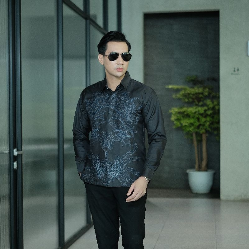 KEMEJA Aynun Batik BANGSAWAN MOTIF - Premium Men's Batik Shirt Long ...