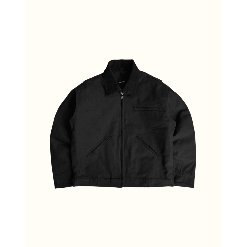 Timbre Work Jacket Quilted Surprise Drop Black | Shopee Singapore
