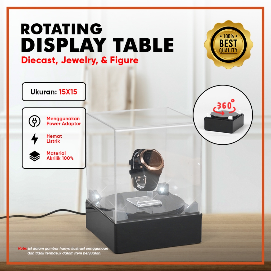 Rotating / Rotary Display Box / Rotating Display Box 15x15 cm | Shopee ...