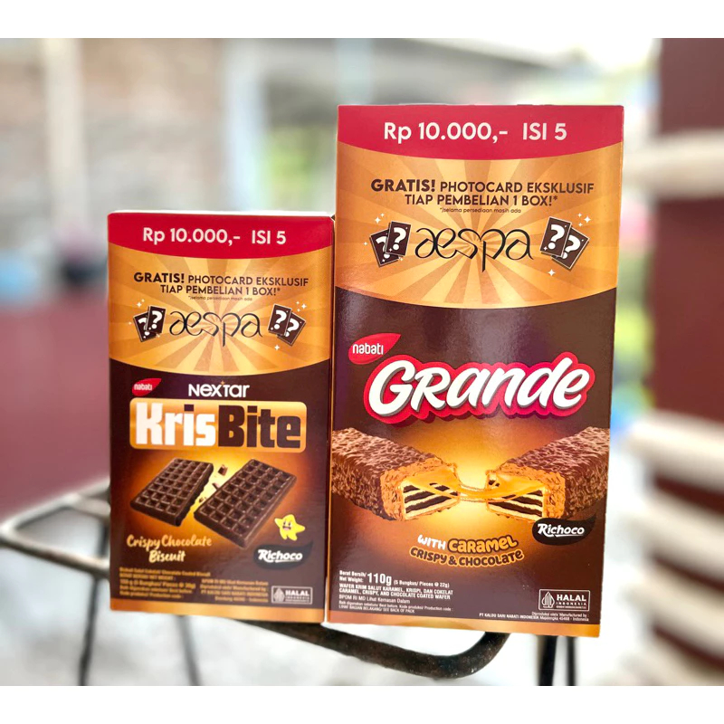Krisbite AESPA | Grande AESPA CRISPY CHOCOLATE BISCUIT CONTENTS 5 pcs ...