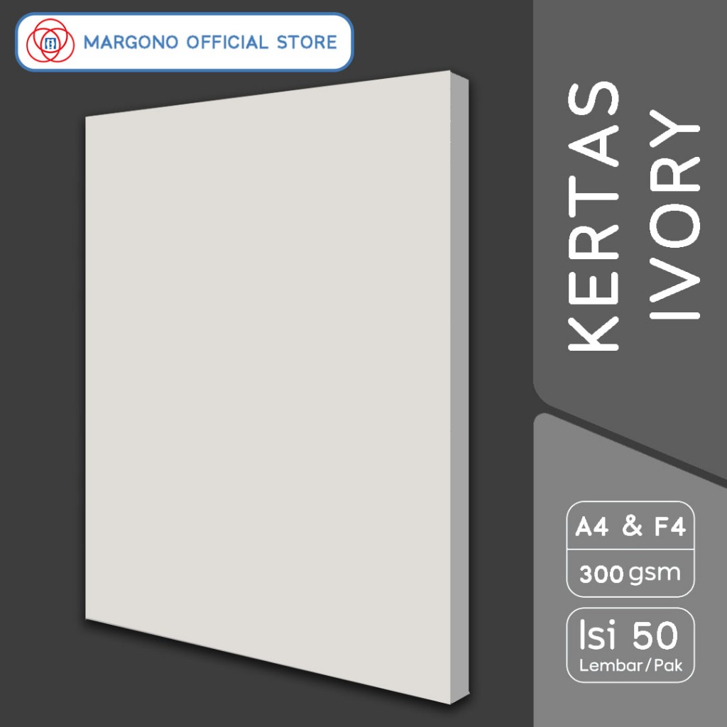 Margono Super Thick Ivory Paper 300 / 350 / 400 gsm A4 / F4 - 50 sheets ...