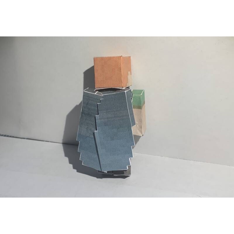 Papercraft Minecraft Pair of Wings (finished form as in photo and sheet ...