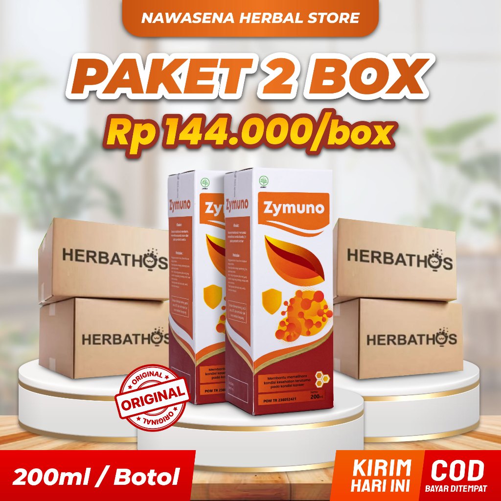 2 Boxes Zymuno 100% Original Herbal Honey - Prevent Cancer Malignant ...