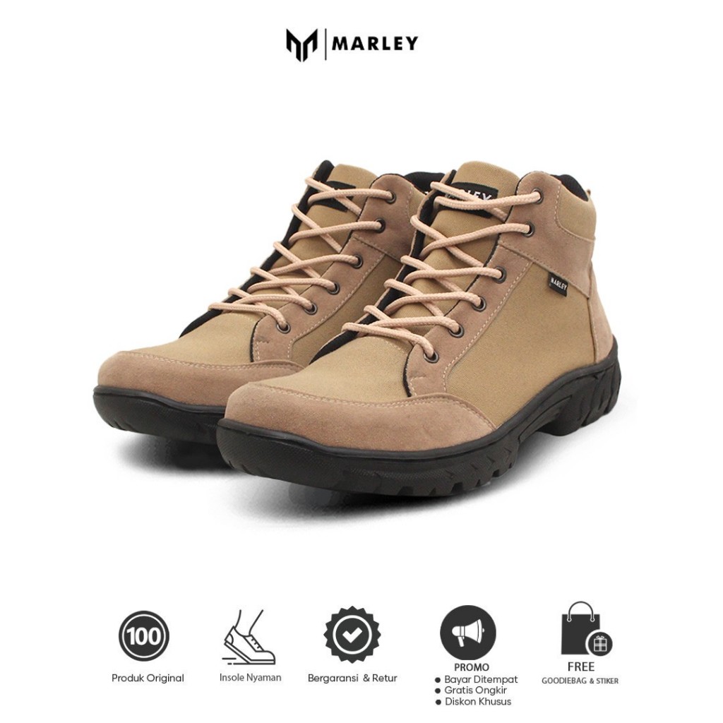 Marley Footwear Men's Boots Casual College Work Shoes Quality Outdoor ...
