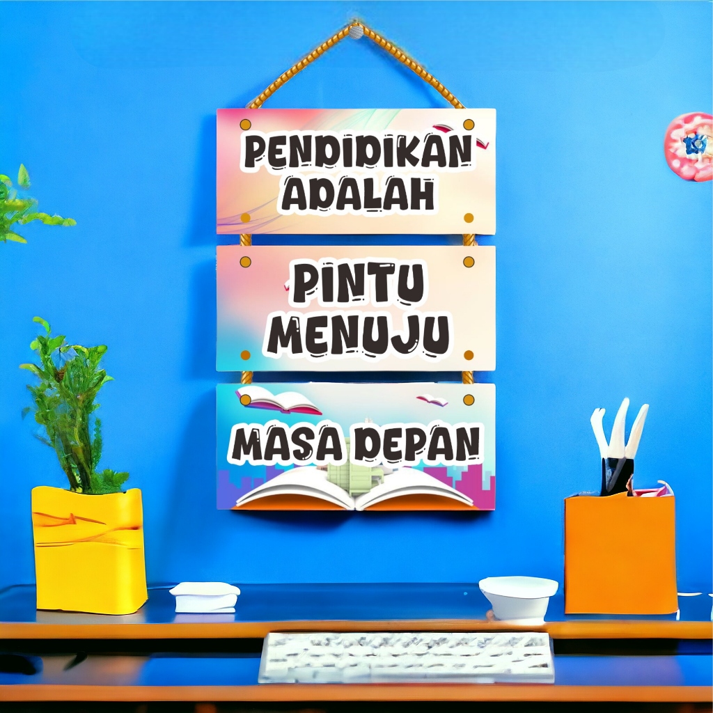 HIASAN DINDING Motivational Quotes Theme School Classroom Wall ...