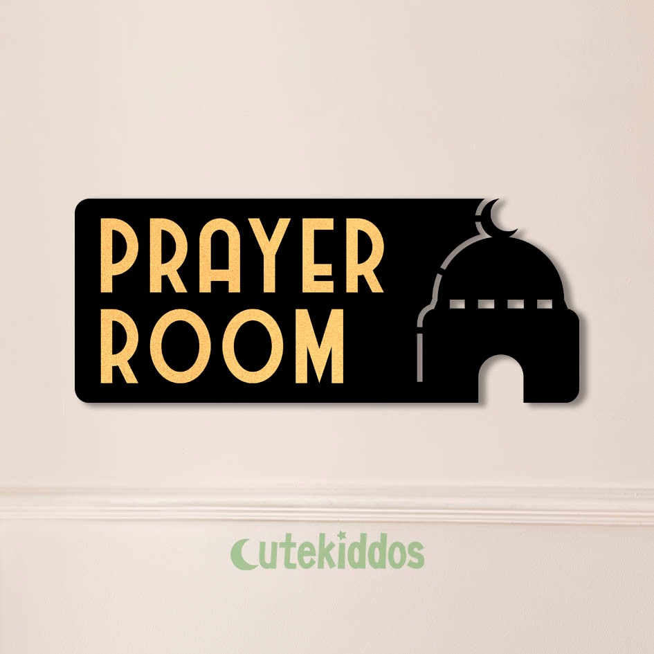 HIASAN DINDING Praying Room Sign Board Acrylic Prayer Room Sign Board ...