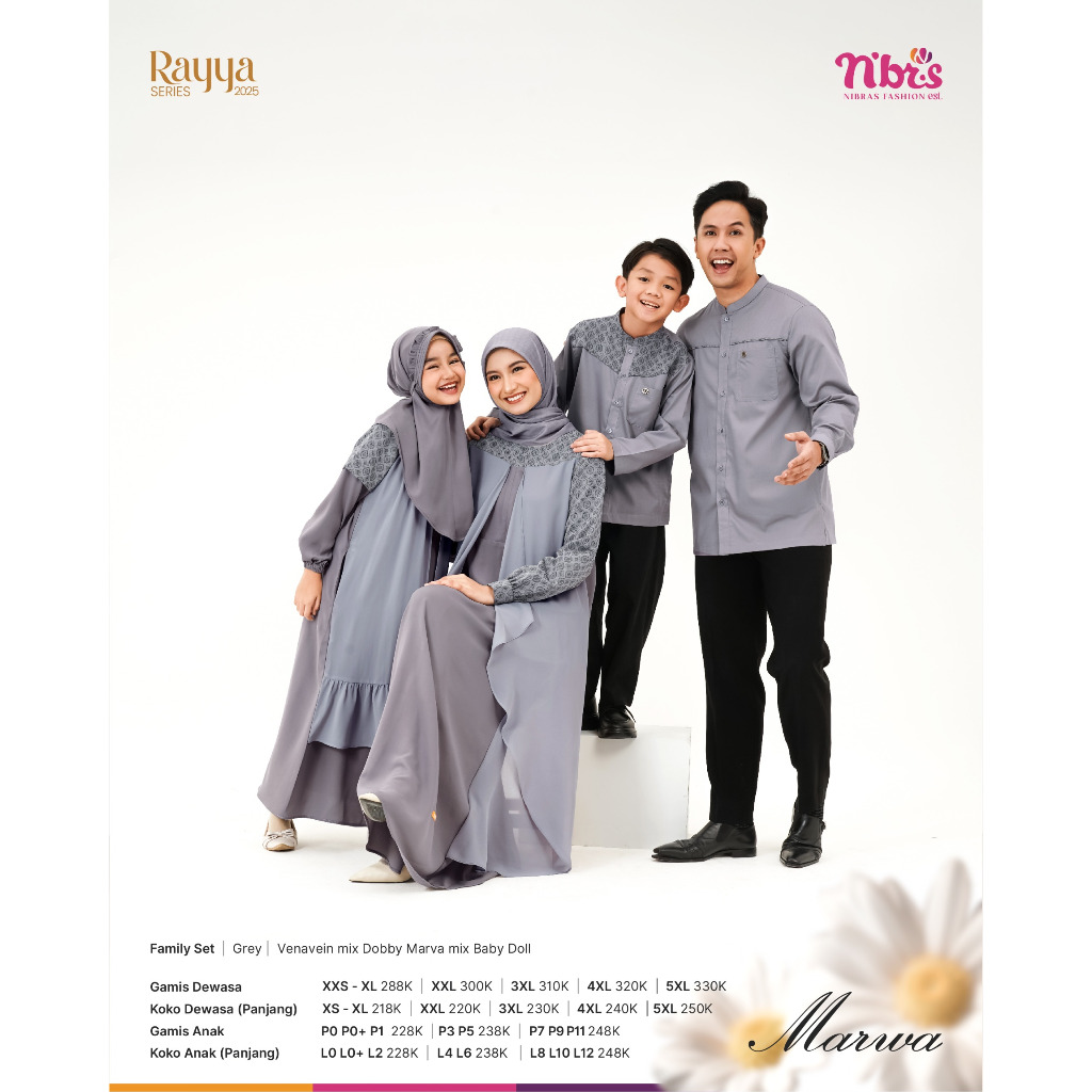 [READY] SARIMBIT NIBRAS 2025 MARWA GRAY / SARIMBIT FAMILY / NEWEST ...