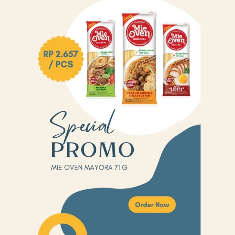 Mayora Oven Noodles All Flavor Variants / Mayora Oven Noodles 71G ...