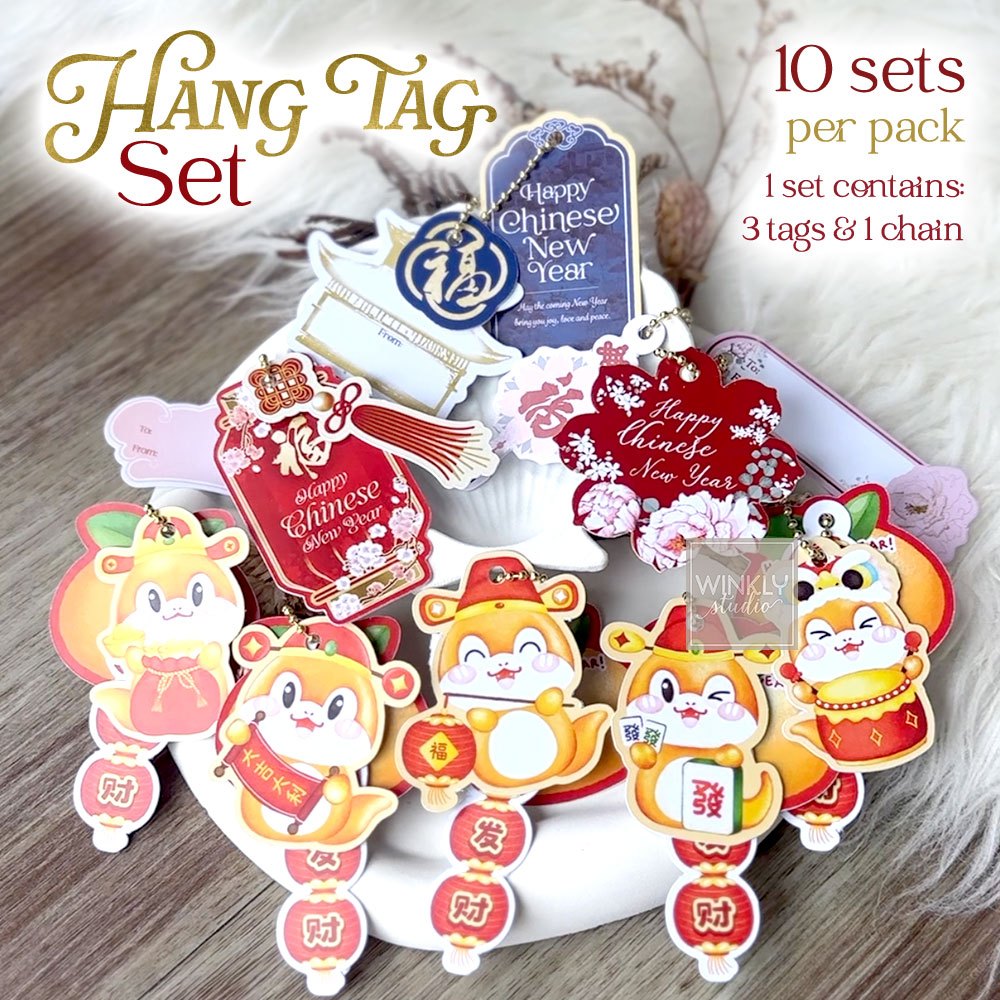 10 Set/pack HANG TAG SNAKE Chinese New Year Set / Sincia Shaped ...
