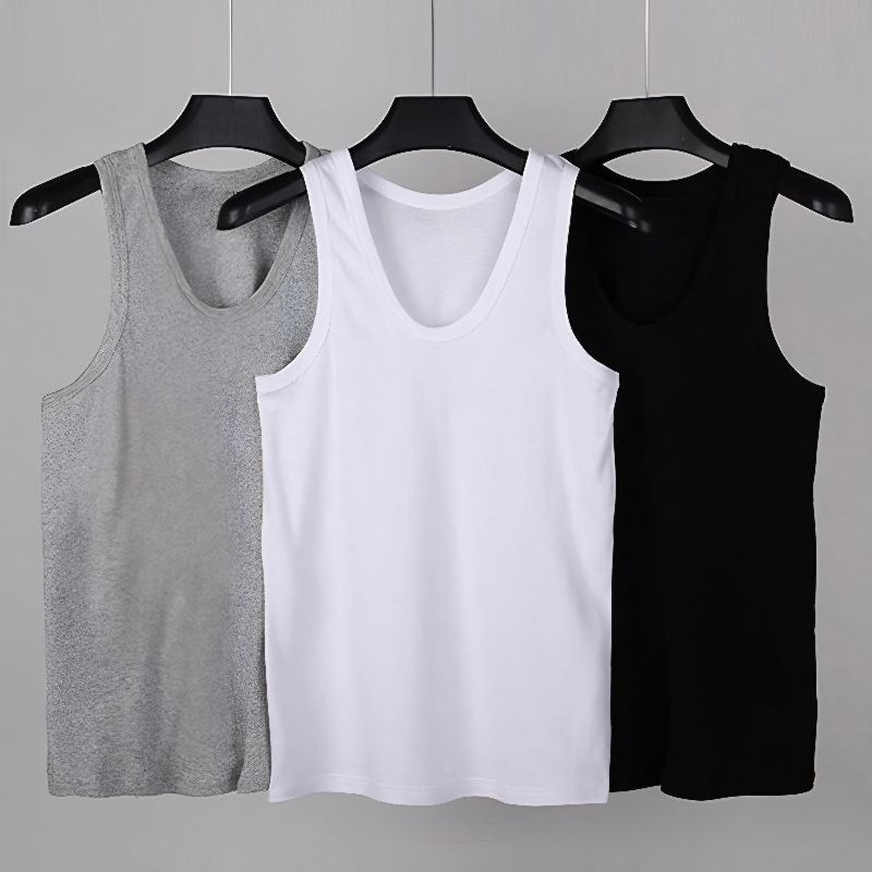 Men's Plain Cotton Combed Singlet Men's Singlet Shirt Men's T-shirt ...