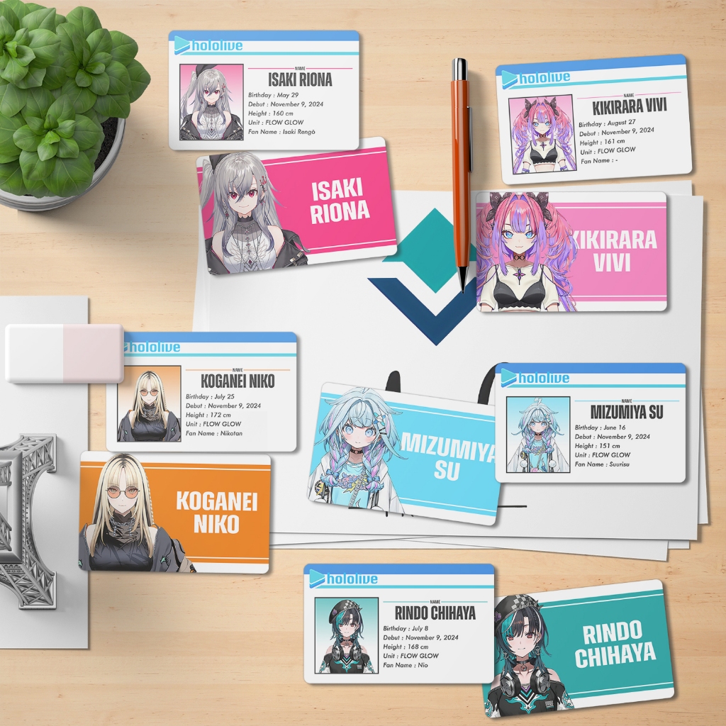 Photocard Hololive DEV_IS FLOW GLW - Isaki Riona - Fiara Vivi - Koganei ...