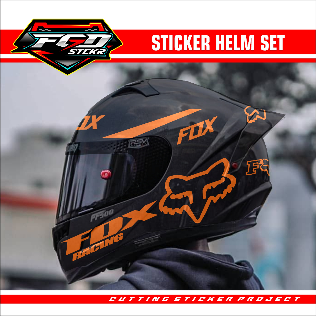 Helmet STICKERS - CUTTING FOX STICKERS SET FOR HELMETS | Shopee Singapore