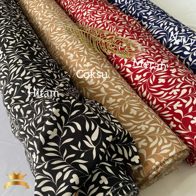 KATUN Premium Luxurious, Thick, Smooth Floral Pattern Cotton Linen ...