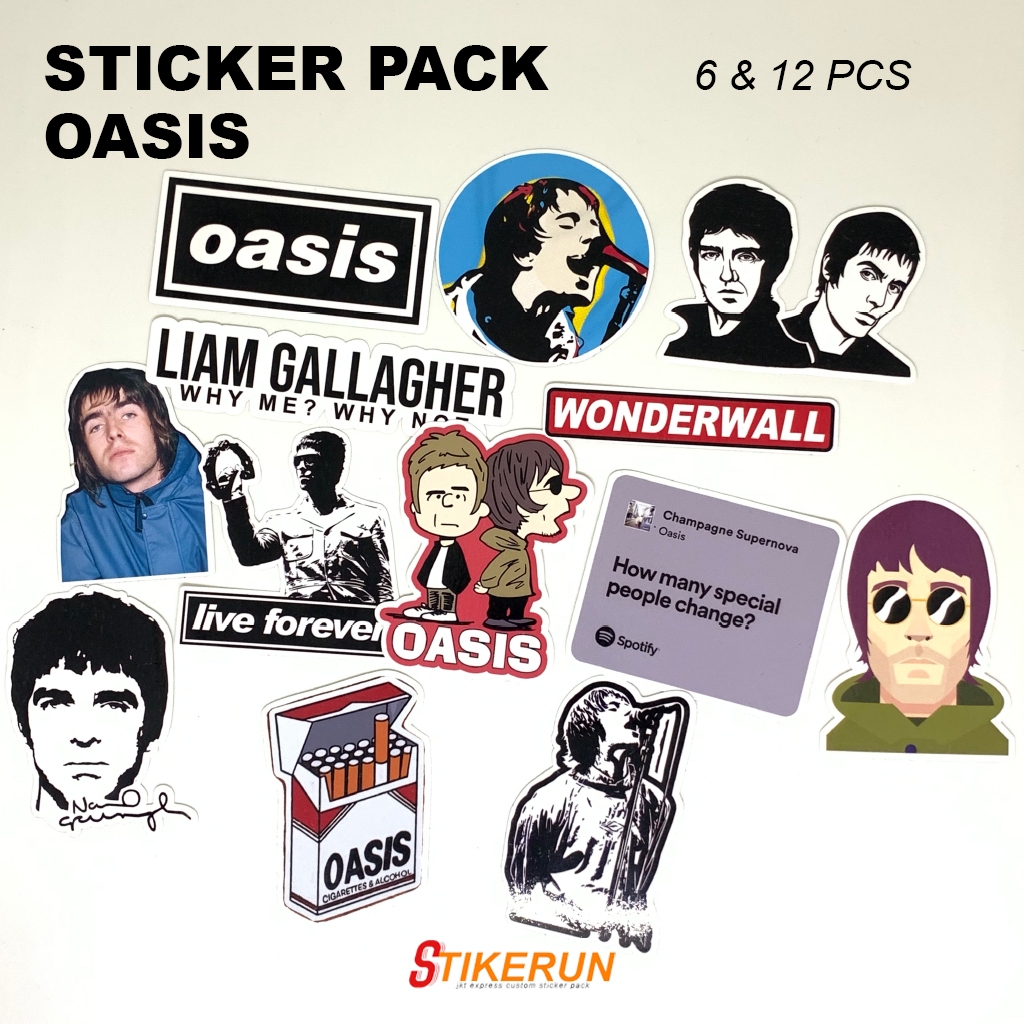 Oasis / LIAM GALAGHER Sticker Pack / Vinyl Sticker + Lamination / Die ...