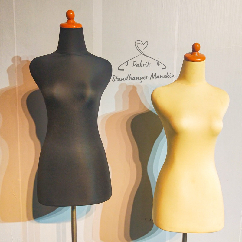 HITAM Cloth Coated Plastic Female Mannequin | Dress Maker Fabric | Iron ...