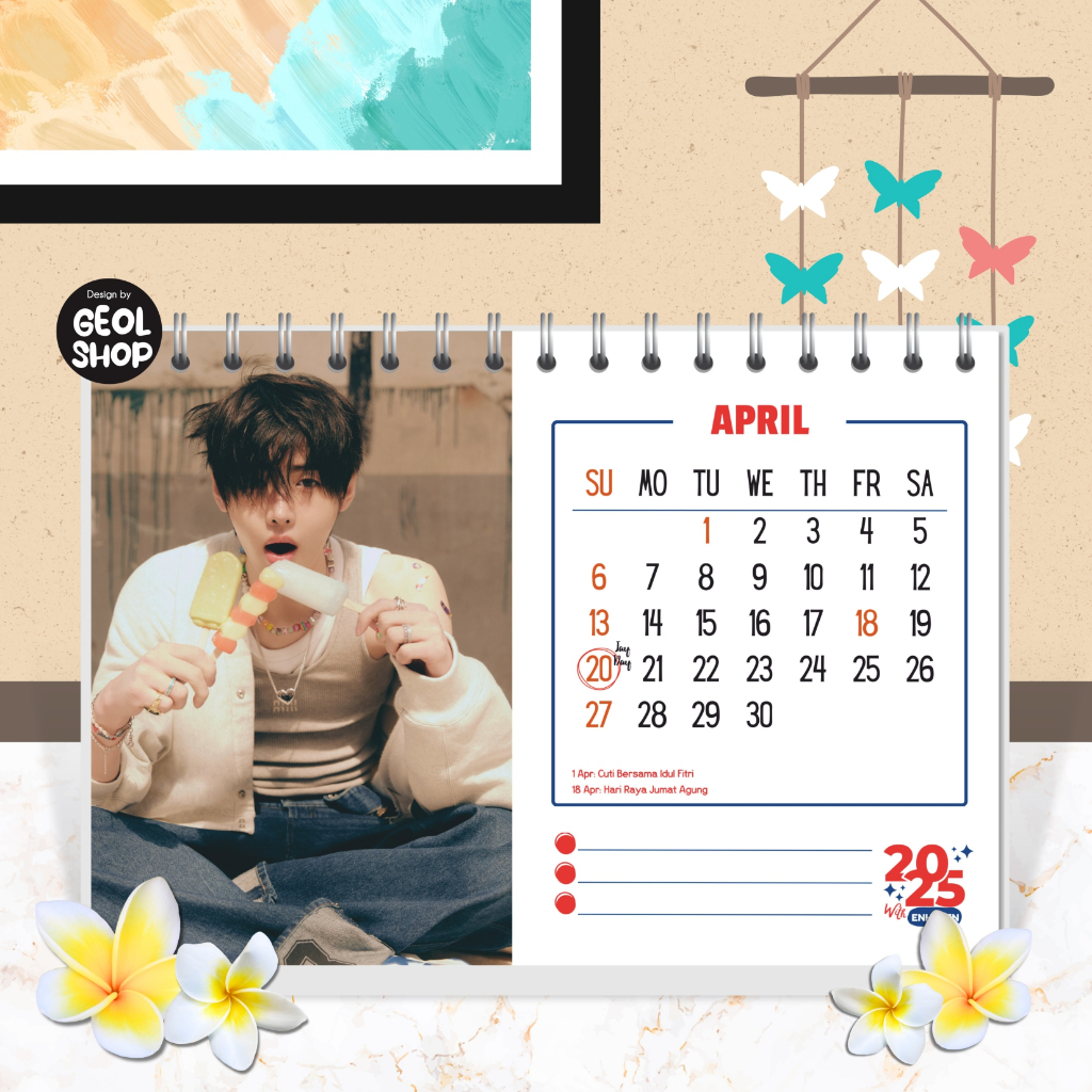KPOP 2025 NCT DREAM ENHYPEN SITTING CALENDAR CAN BE CUSTOM | Shopee ...