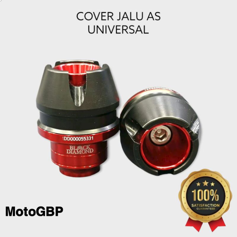 Jumbo Black Diamond Axle Cover for Front Wheels Universal Rear/ for All ...