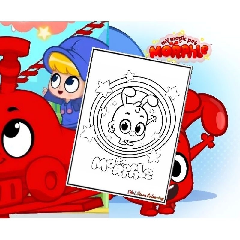 My Magic Pet Morphle Theme Children's Drawing Coloring Paper (10 ...