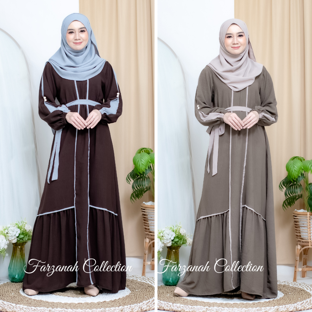 Madinah Dress Abaya Umrah Hajj Set Hijab Pasmina Syar'i Gamis Party ...