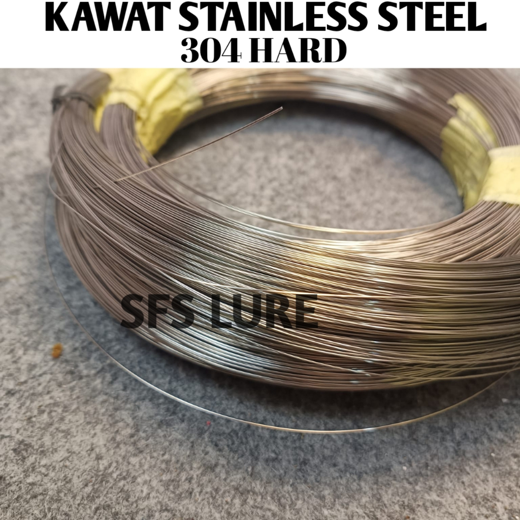 1kg METAL JIG WIRE STAINLESS STEEL 304 WIRE HARD STIFF WIRE JAWS FROG ...
