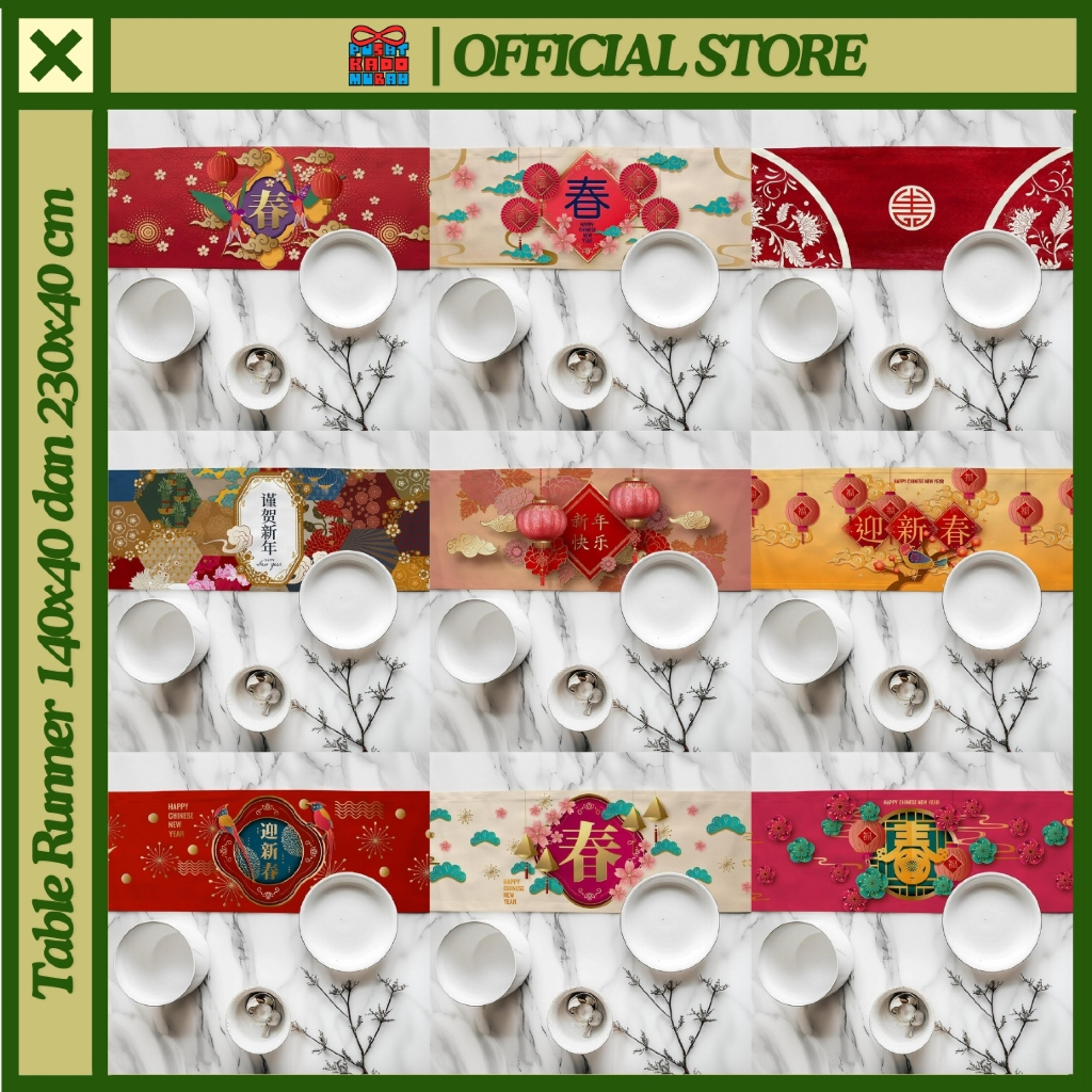 Table Runner Printed Table Cloth Chinese New Year Edition Chinese New ...