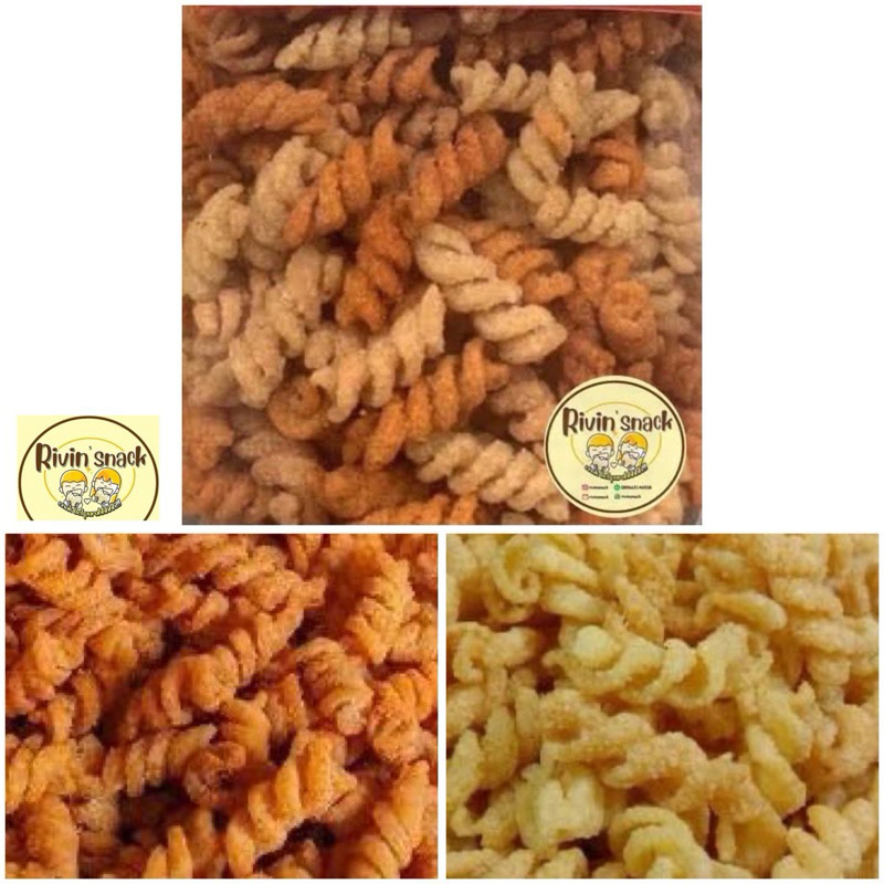 SPIRAL MACARONI 500gr (SPICY SALTY, SAVORY/ MIX/ BALADO/) (RIVIN SNACK ...