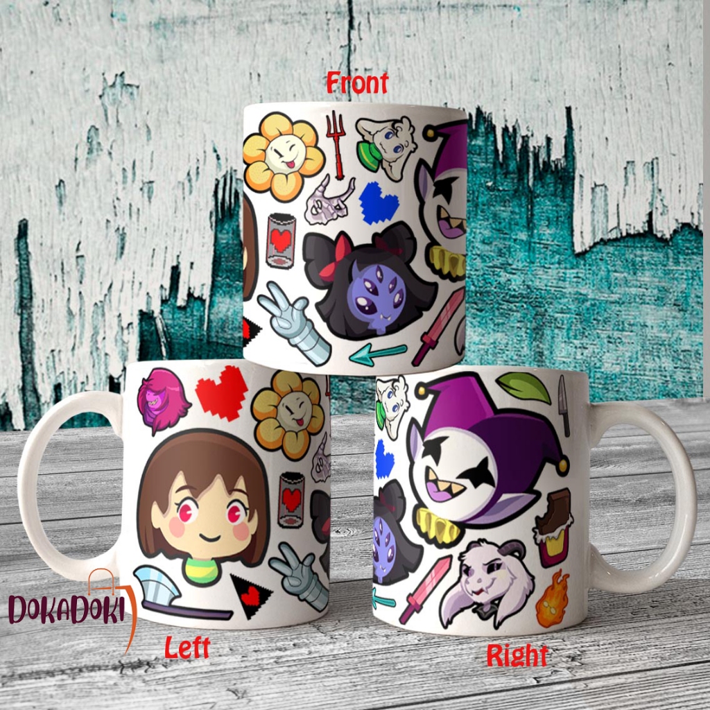 Character Undertale Clipart Collection Ceramic Coffee Mug Gift Souvenir ...